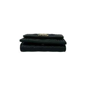 CHANEL | Accessories | Chanel Boy Chanel Coco Mark Caviar Skin Trifold ...